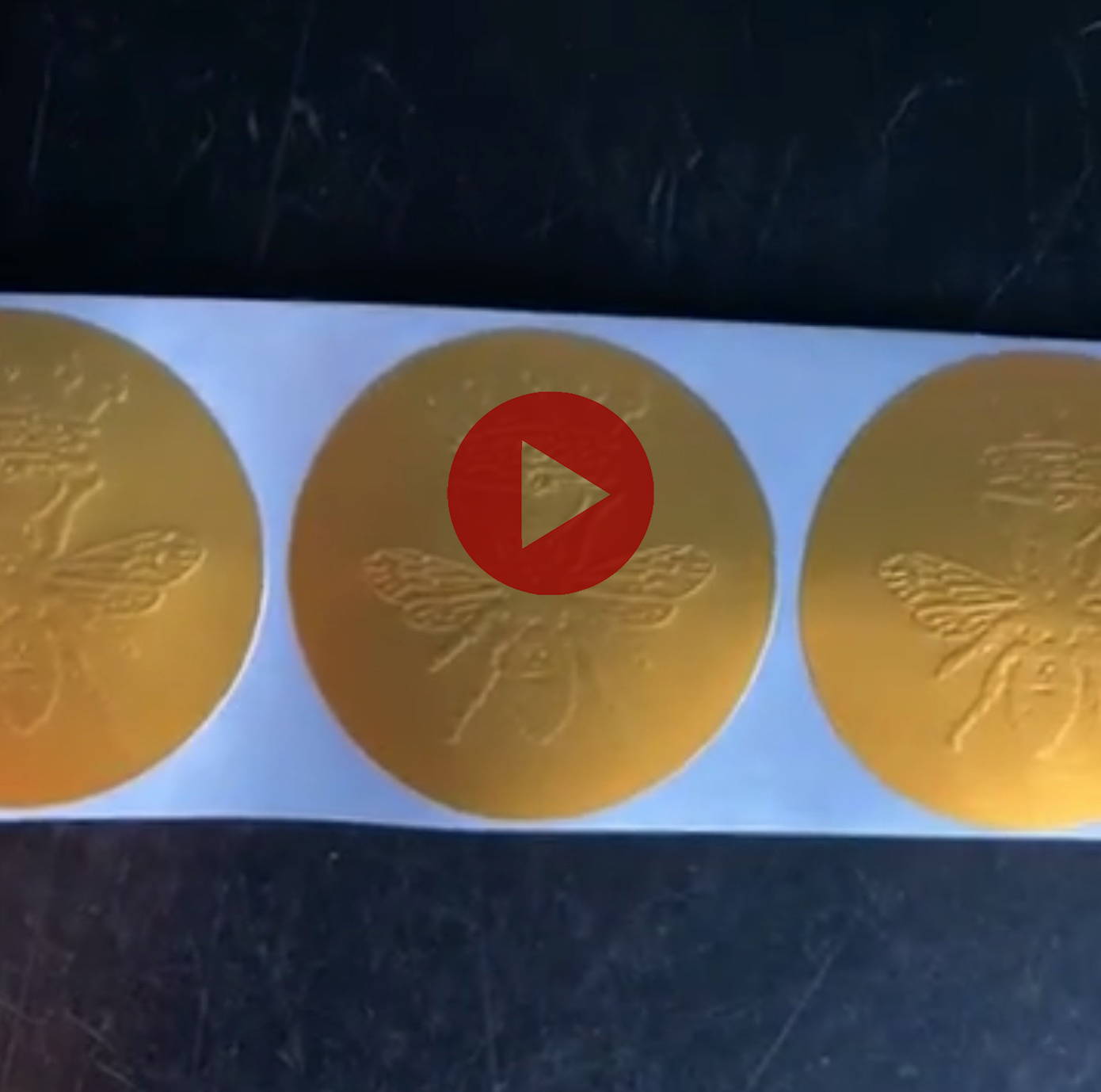 How to Emboss Stickers with a Stamp and ChromaLabel Dots